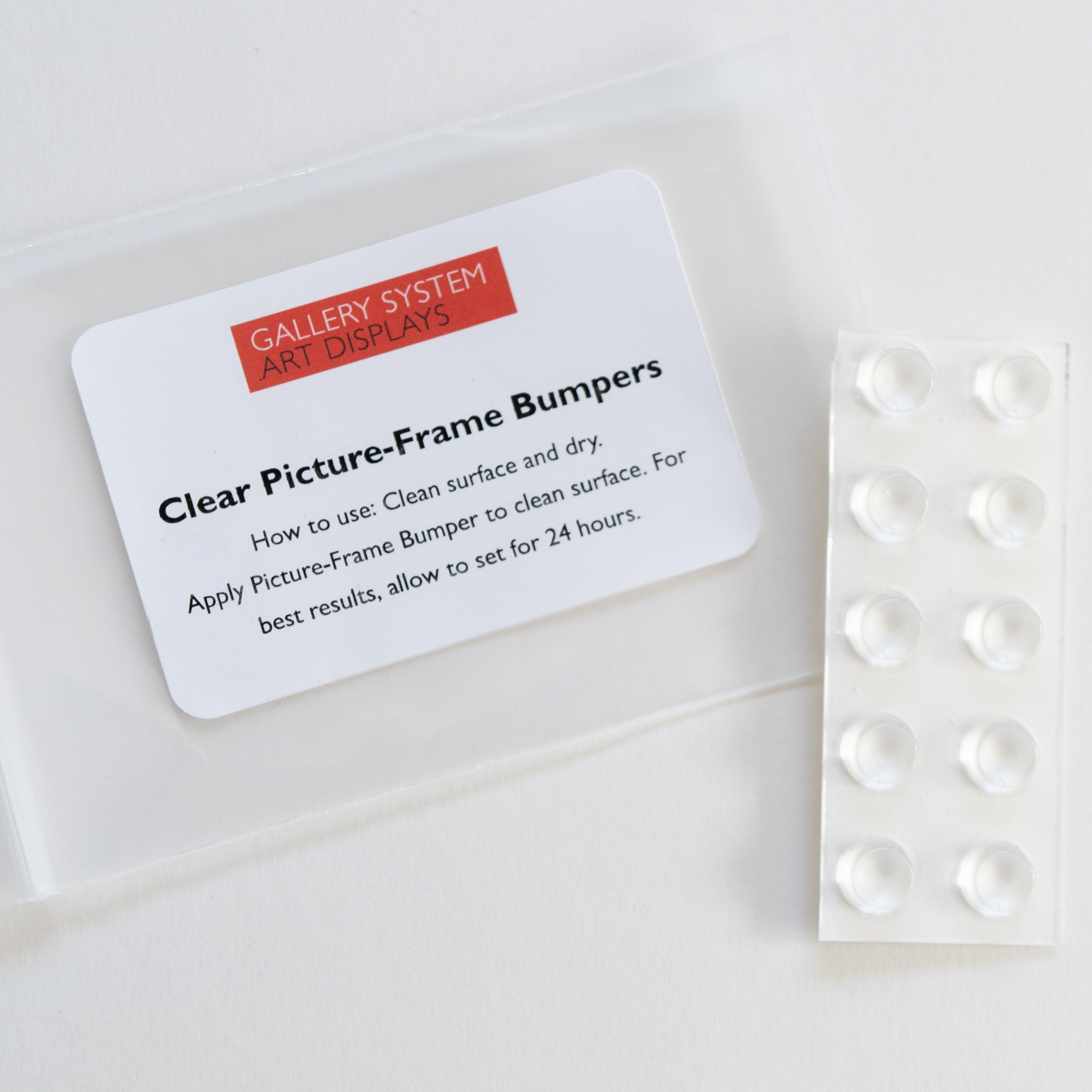 Clear Picture-Frame Bumpers, 10-pack – Gallery System Art Displays